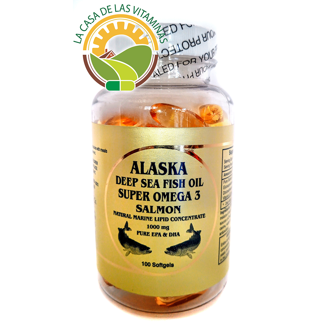 Aceite de salmón de alaska 1,000 mg