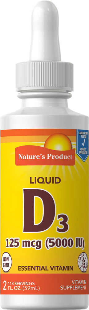 Vitamina D3 5000 unidades 59 ml | La Casa de las Vitaminas